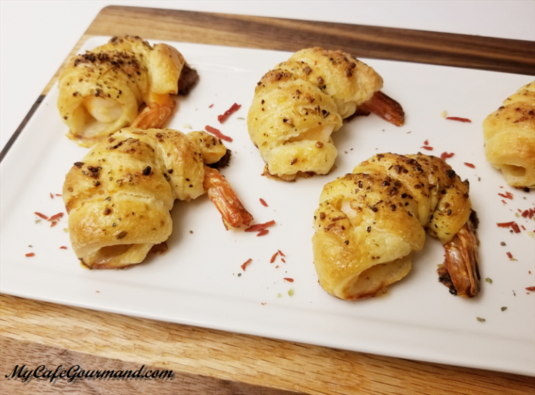 Puff Pastry-Wrapped Shrimps - My Café Gourmand