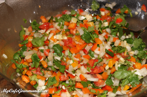 Fresh Vegetable Salsa - My Café Gourmand