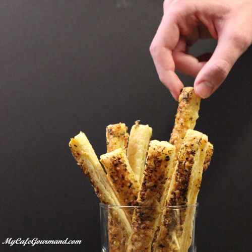 Easy Puff Pastry Cheese Sticks - My Café Gourmand