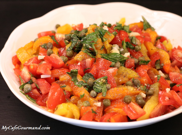 Italian bell pepper salad - My Café Gourmand